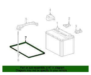 74431-0C020 - Battery Tray 1998-2023 Lexus | AutoNation Parts