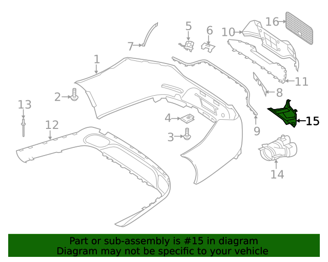 257-885-77-00 - Tailpipe Extension Support Bracket 2019-2020 Mercedes ...