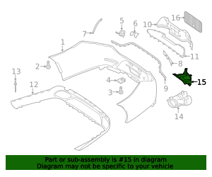 257-885-78-00 - Bumper Cover Heat Shield Bracket 2019-2021 Mercedes ...
