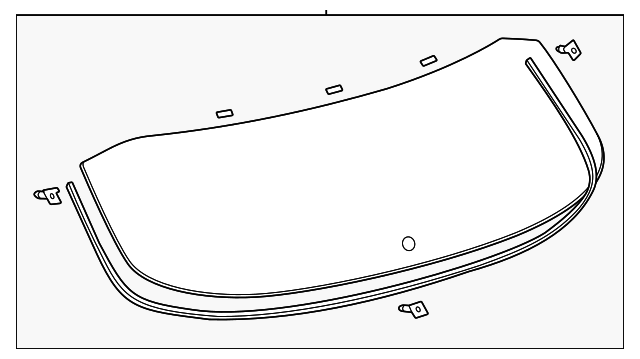 2020-2024 Toyota Highlander Lift Gate Glass 68105-0E120 | Toyota Parts ...