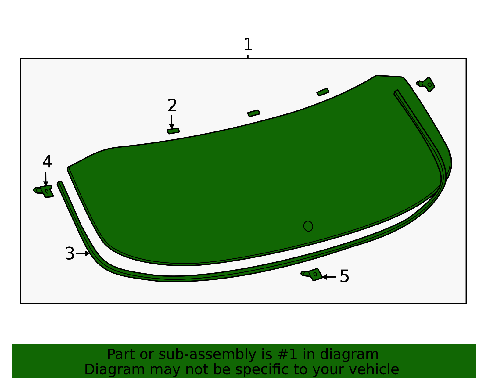 Genuine Toyota Lift Gate Glass part# 68105-0E120 for 2020-2024 Toyota ...
