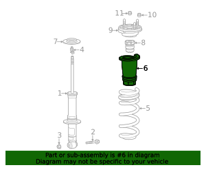 2021-2024 GM Rear Shock Absorber Boot 84417662 GM | GMPartsDirect.com