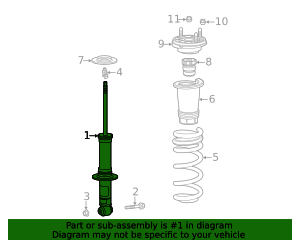 84844870 - Rear Shock Absorber 2021-2022 GM | AutoNationParts.com
