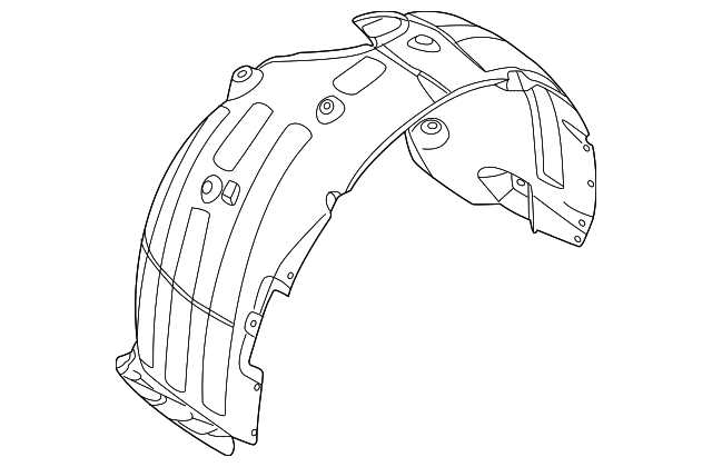 86811-R0000 - Fender Liner 2022-2024 Kia Carnival | Kia.Parts Store