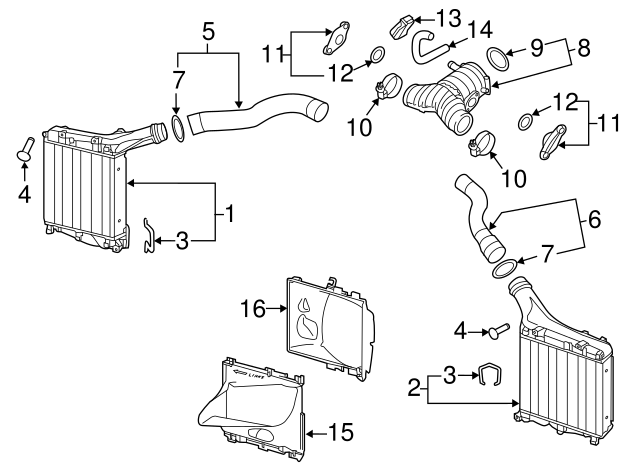 2014-2018 Porsche Inter-Cooler Pipe Adapter 970-110-140-63 | Porsche ...