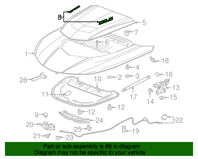 2017-2024 Chevrolet Camaro Rear Bumper Fascia ZL1 Emblem 84046847 GM ...