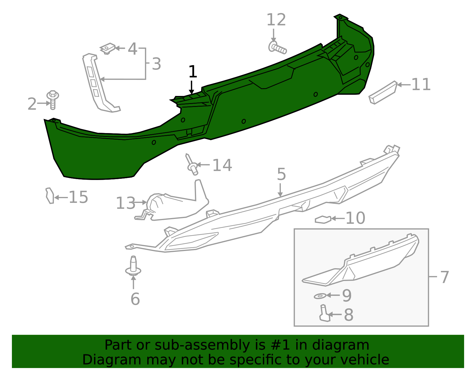 2019-2025 Chevrolet Blazer Rear Lower Bumper Cover 84586860 GM ...