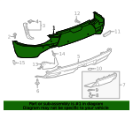 2019-2025 Chevrolet Blazer Rear Lower Bumper Cover 84586860 GM ...