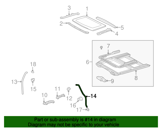 63249-53070 - Drain Hose 2001-2005 Lexus IS300 | Lexus Parts Outlet