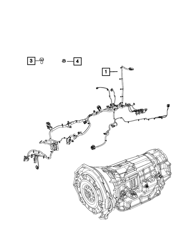 2019 Ram 3500 Transmission Wiring 68358730AE | Mopar eStore