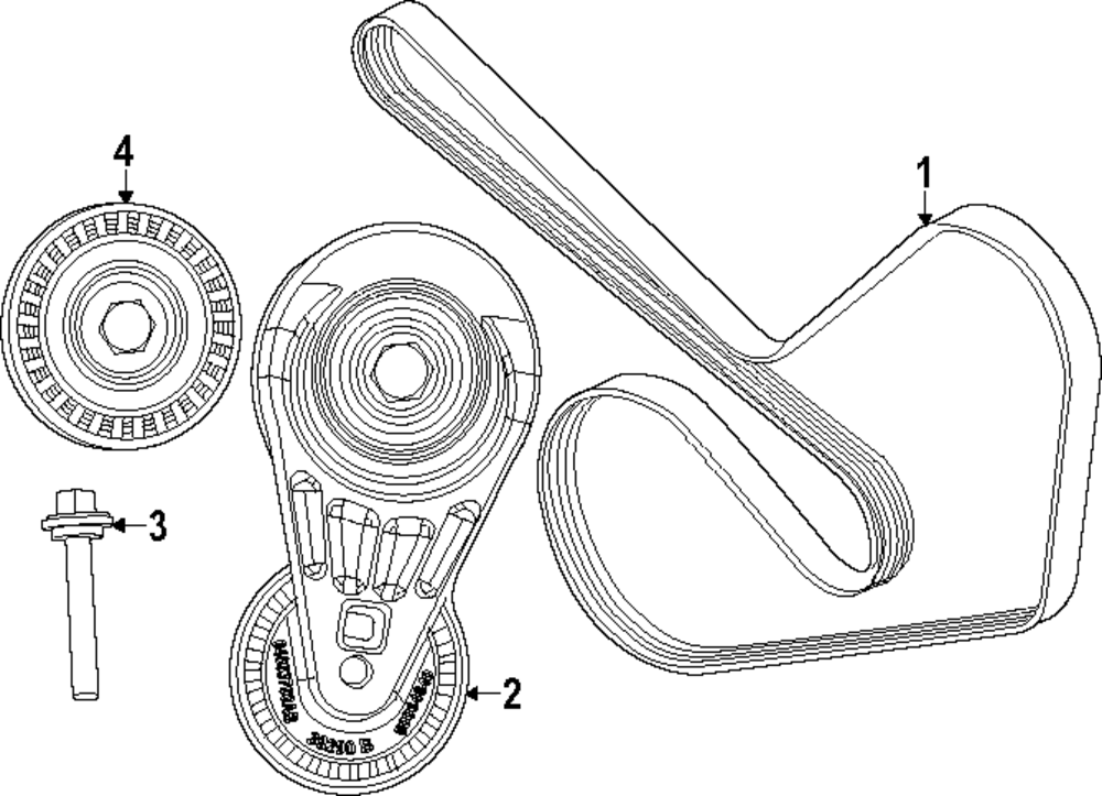 2023-2025 Mopar Belt 68428079AA | Mopar Parts Canada