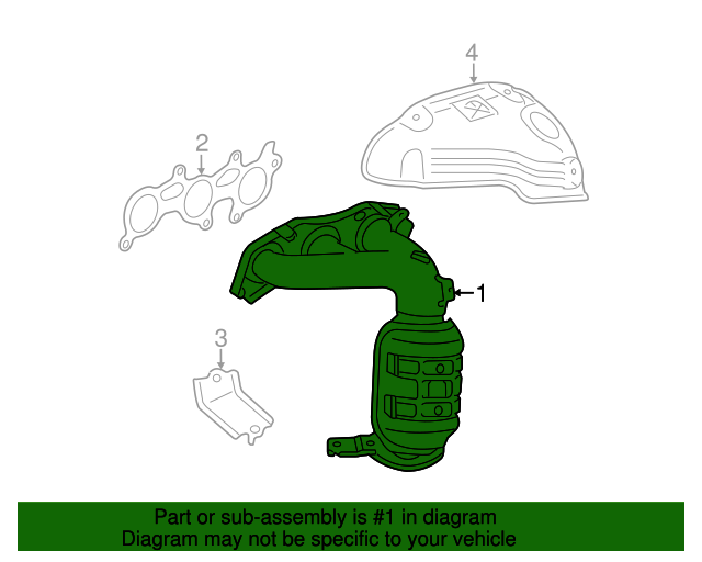 17140-0P220 - Exhaust Manifold - 2012-2018 Toyota | Sparks Parts