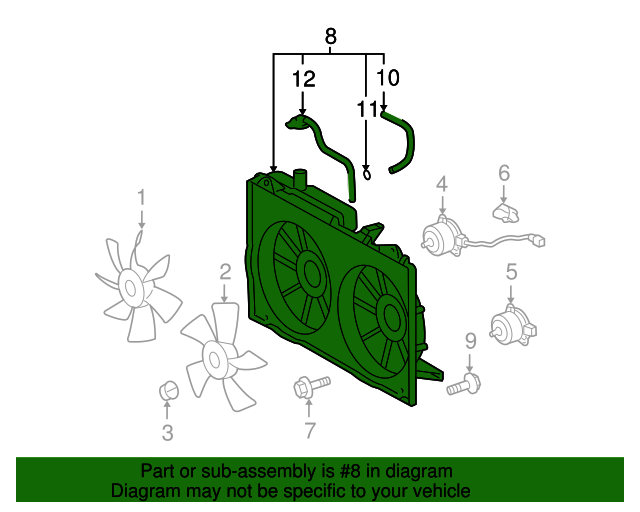 Toyota Shroud Assembly Part# 1671121100 | Toyota of Colorado Springs