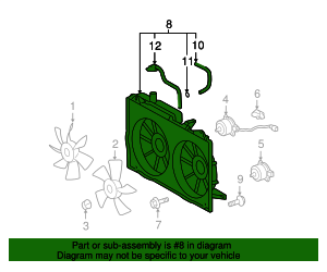 Toyota Shroud Assembly Part# 1671121100 | Toyota of Colorado Springs