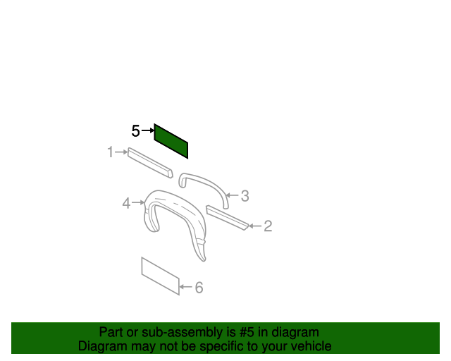15552356 - Pickup Box Side Rear Decal 1988-2000 GM | GMPartsNow