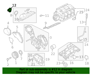2022-2025 Nissan Filler Cap 01642-00Q0A | Nissan Parts Central