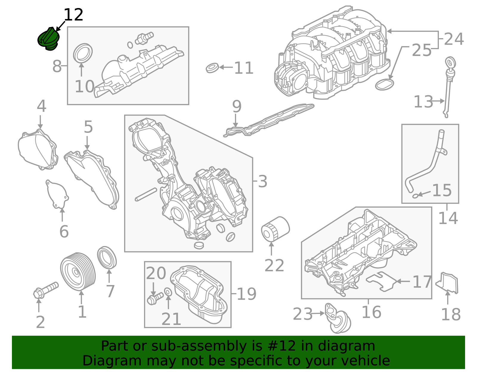 2022-2025 Nissan Filler Cap 01642-00Q0A | Nissan Parts Central