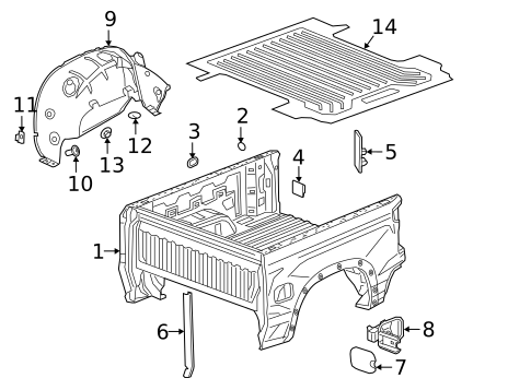 Pick UP Box for 2021 GMC Sierra 3500 HD | GMPartsDirect.com