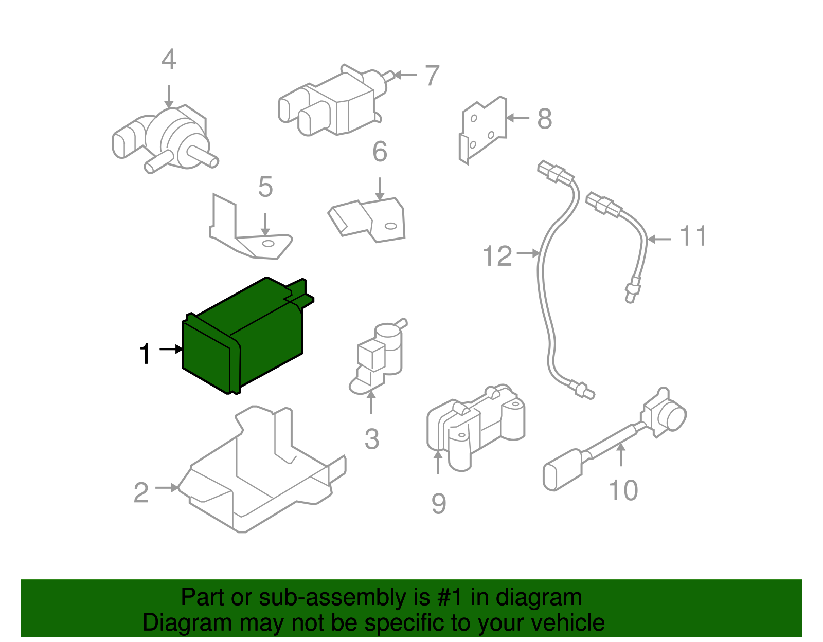 2010-2012 Hyundai Santa Fe Vapor Canister 31420-1U000 | OEM Parts Online