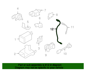 Genuine Oxygen Sensor for 2010-2012 Hyundai Santa Fe | Part# 39210 ...