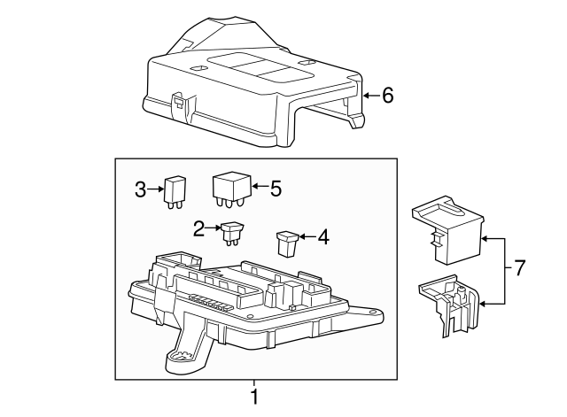 84524523 - Body Wiring Harness Junction Block - 2019-2023 Chevrolet ...
