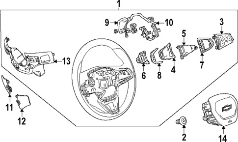 Steering Wheel & Trim for 2025 Chevrolet Trax | GMPartsDirect.com