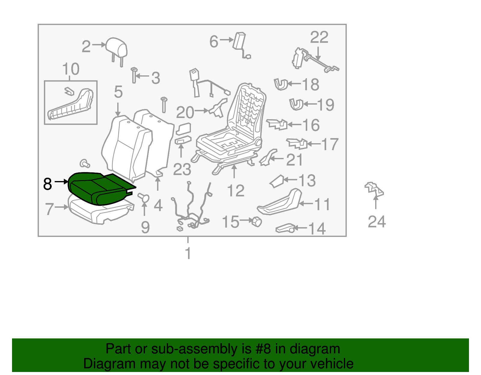 2007-2013 Toyota Tundra 2007-2013 Toyota Tundra - Cushion Cover 71072 ...