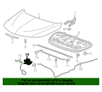 2019-2024 Chevrolet Malibu Hood Primary and Secondary Latch 84706443 GM ...