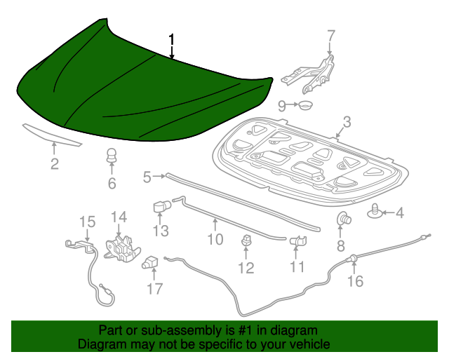 Hood 84273742 | GM Parts Center