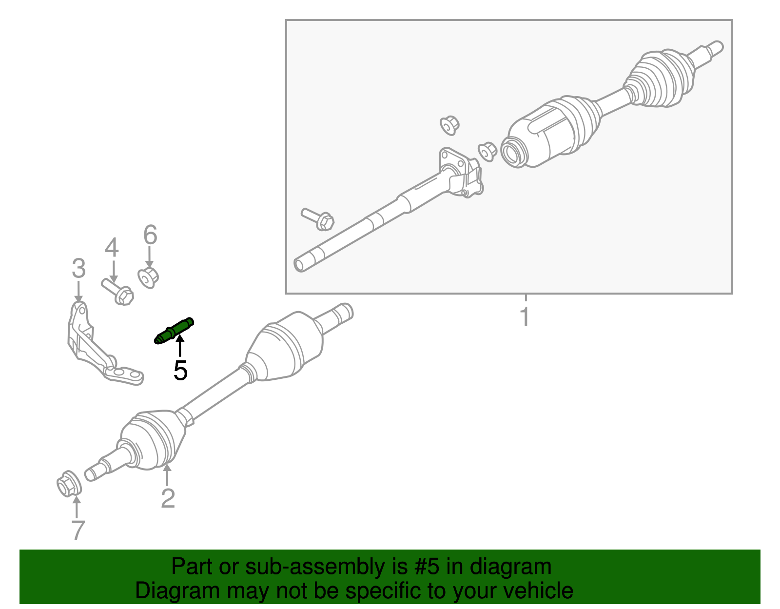2009-2019 Ford Cv Axle Shaft Carrier Bearing Stud W714604-S437 | OEM ...