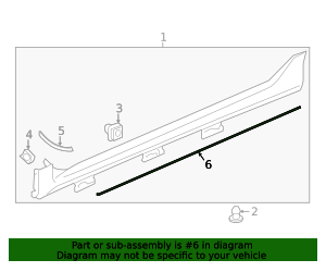 71858-TGH-A01 - Rocker Molding Tape 2017-2021 Honda Civic | Honda Parts ...