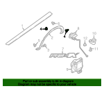 2011-2025 Nissan Wheel Opening Molding Grommet 76848-JG00B | Nissan OEM ...