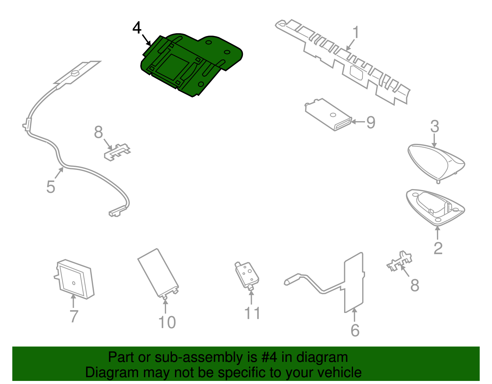 65-20-9-281-067 - GPS Antenna - 2014-2020 BMW | Buy BMW Parts Now