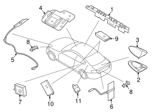 65-20-9-281-065 - Antenna - 2014-2020 BMW | BMWPartsHub