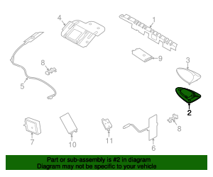 Genuine BMW 65-20-8-782-588 | Satellite Antenna | FREE Shipping on Most ...