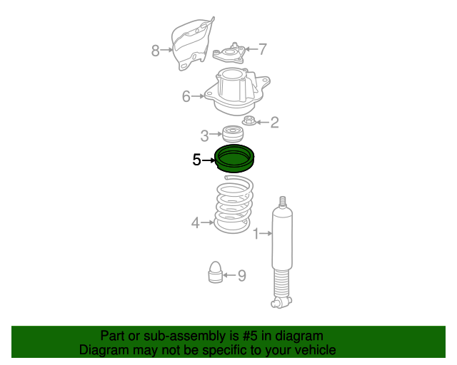 2001-2007 Volvo Spring Seat 30681745 | TascaParts.com
