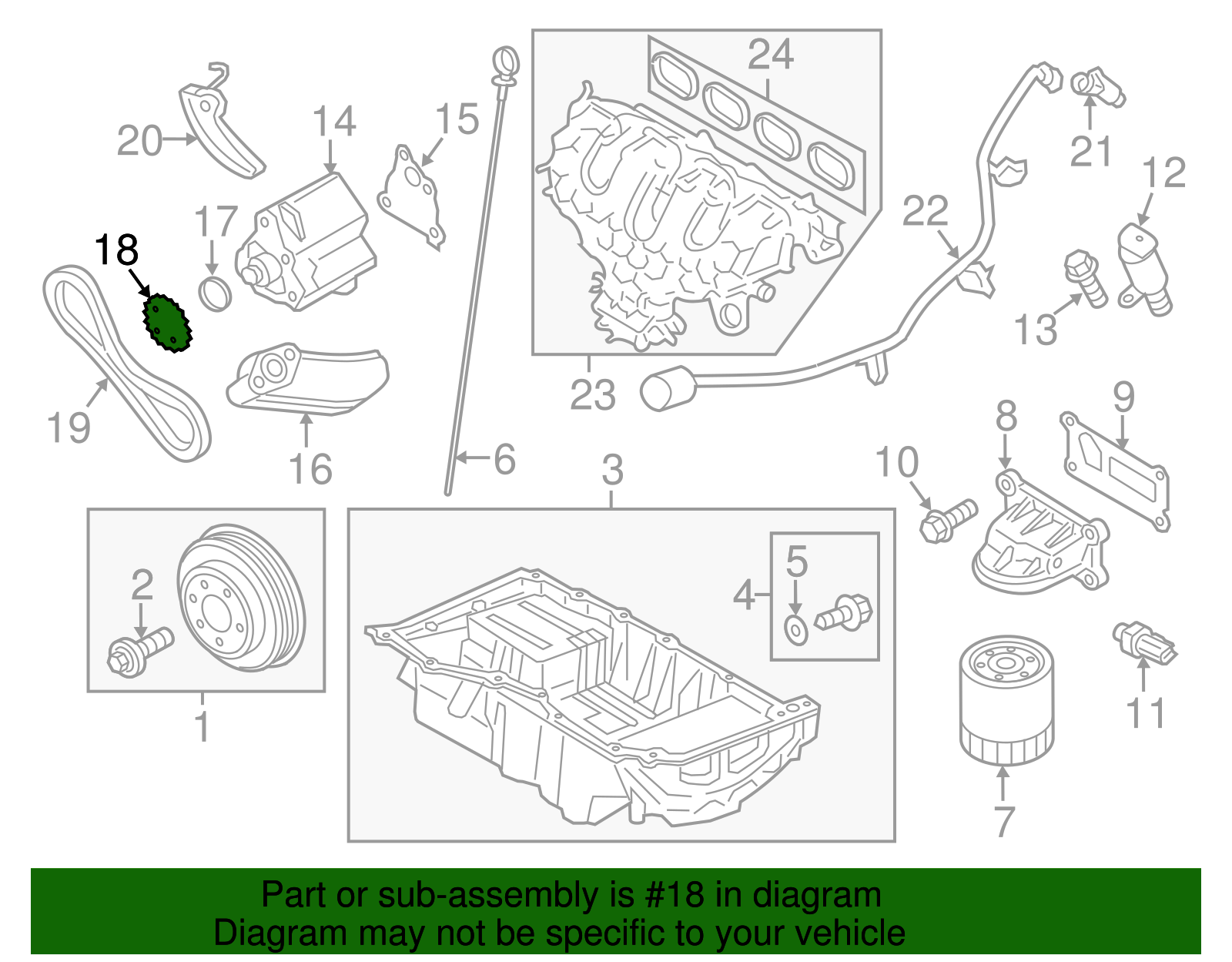 2012-2023 Ford Oil Pump Gear CM5Z-6652-B | OEM Parts Online