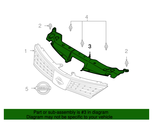 2007-2012 Nissan Versa Upper Cover 62322-EM30A | QuirkParts