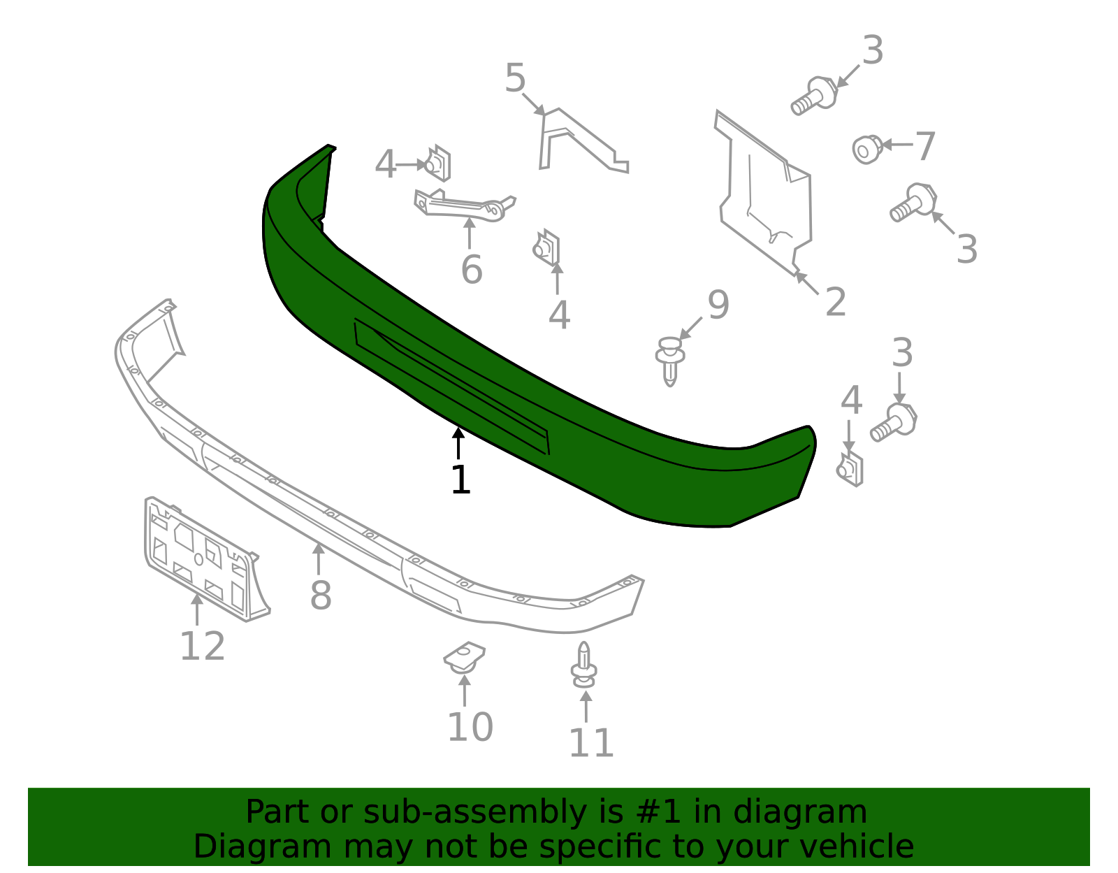 LC2Z-17757-ACPTM - Bumper - 2021-2025 Ford E-350 Super Duty | Lasco ...