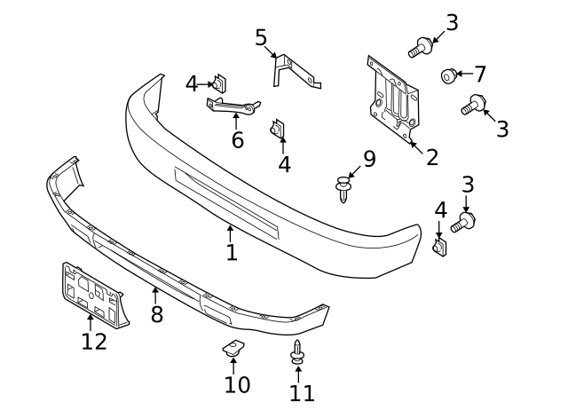 2021-2024 Ford E-350 Super Duty Valance Panel LC2Z-17626-AA | OEM Parts ...