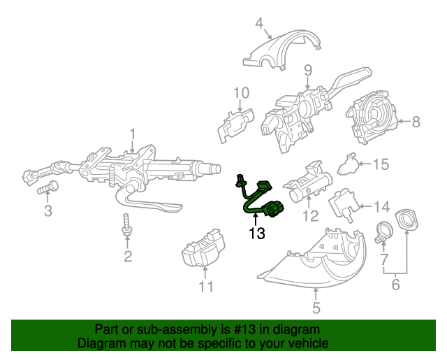 5Q0-905-849-C - Ignition Switch 2015-2020 Audi | Audi OEM Parts