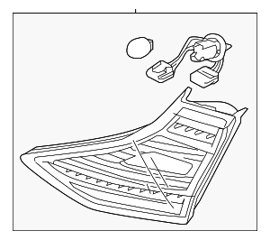 2020-2022 Hyundai Ioniq Backup Lamp Assembly 92403-G2250 | World OEM ...