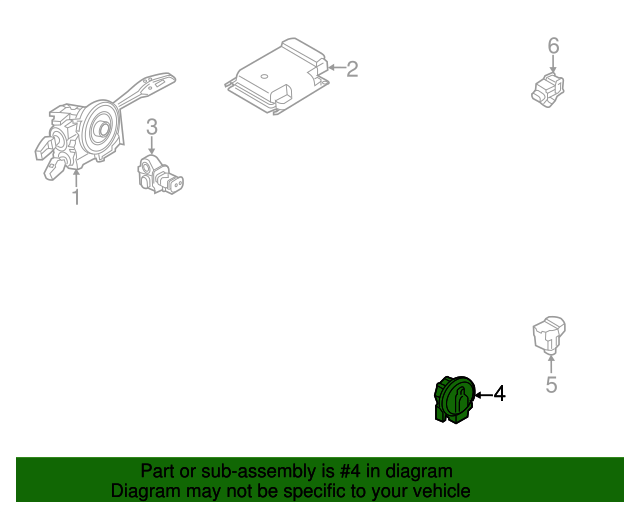 2019-2024 Audi Air Bag Impact Sensor 4N0-955-557-A | AutoNationParts.com