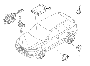 2019-2024 Audi Air Bag Impact Sensor 4N0-955-557-A | AutoNationParts.com