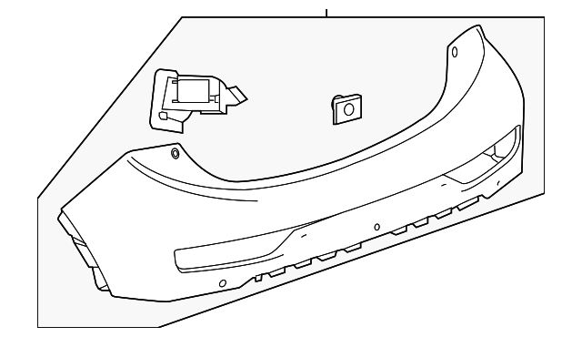 2017-2021 Chevrolet Bolt EV Rear Bumper Cover 42614151 GM ...