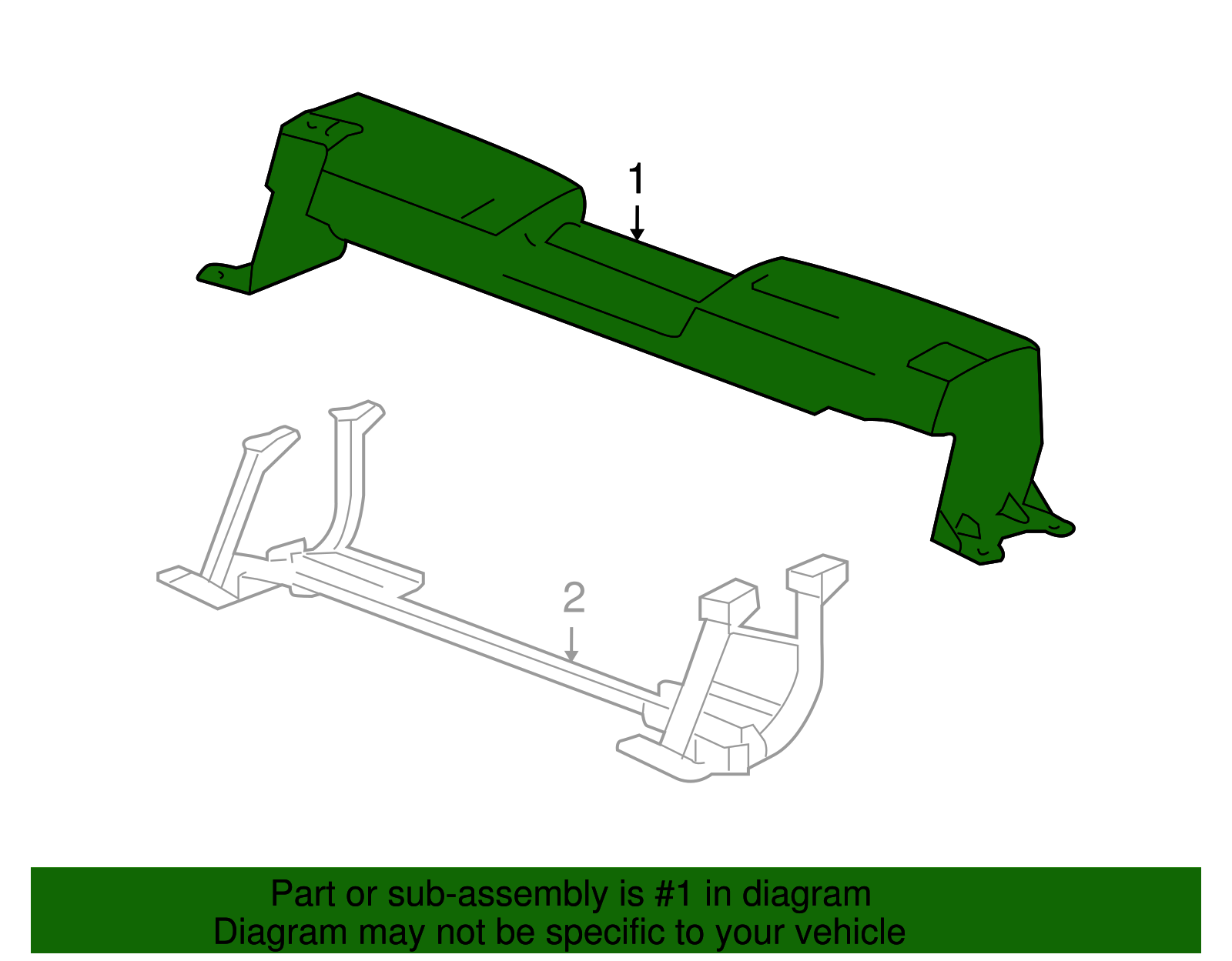 2004-2013 GM Radiator Upper Support 15868159 | GM Parts Center