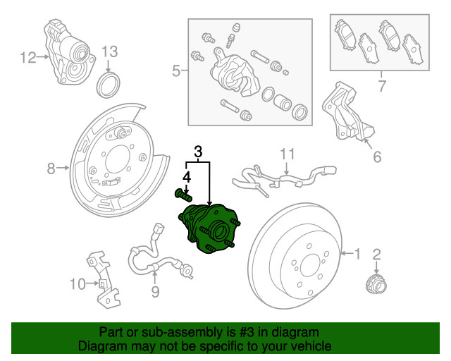 2016-2022 Lexus Hub Assembly 42410-0E070 | OEM Parts Online