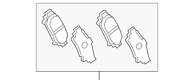04466-48160 - Disc Brake Pad Set 2016-2022 Lexus | Longo Lexus Parts