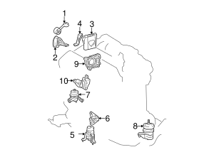 12360-20130 - Engine Mount 2004-2006 Lexus ES330 | AutoNationParts.com