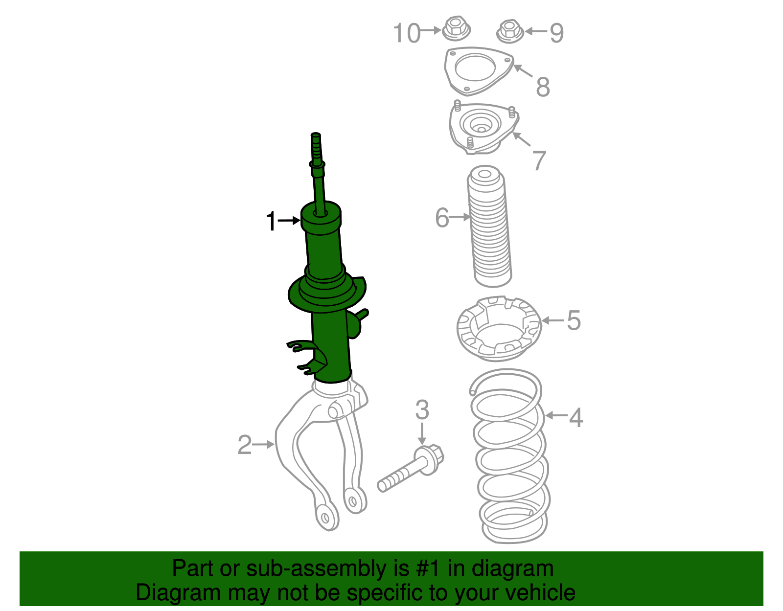 2008-2017 Infiniti Value Advantage™ COMPLETE STRUT ASSY WITH SPRING ...